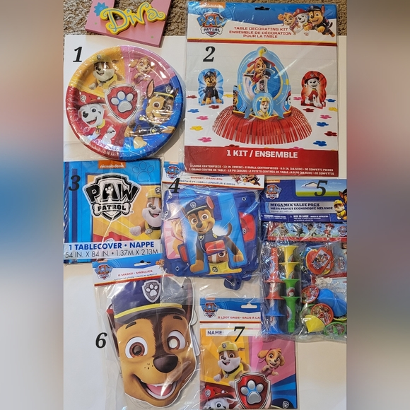Paw Patrol | Other | 7 Variety Packs 75 Pieces4 Bundle Paw Patrol Party ...